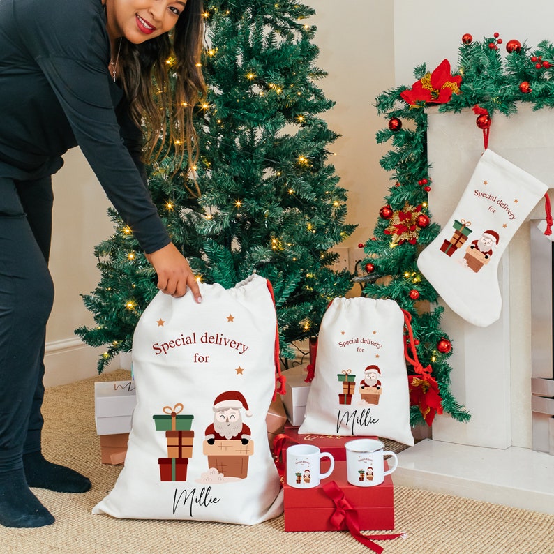 Personalised Santa Sack, Christmas Santa Sack, Christmas Present Sack ...