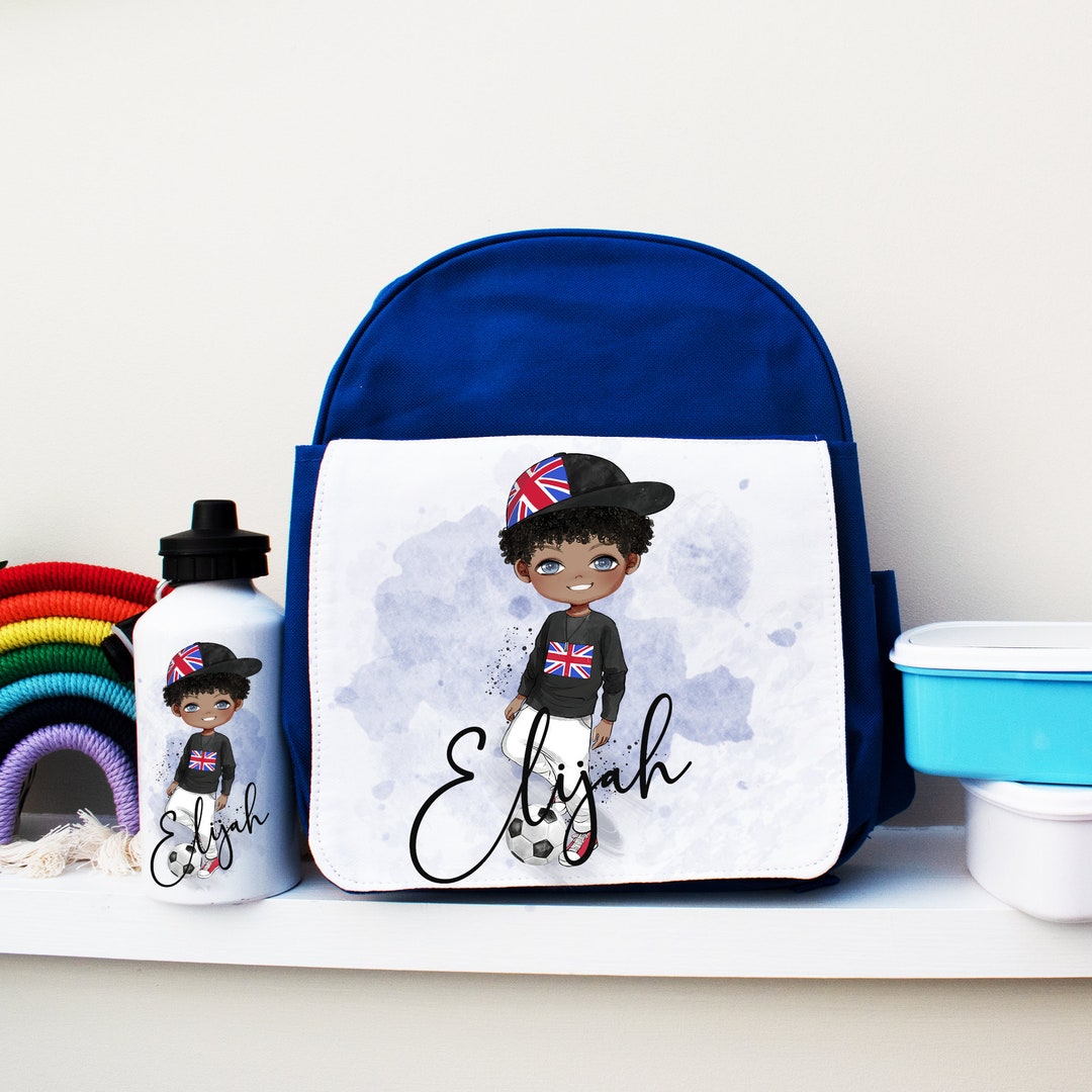 Custom Backpack for Boys, Personalised Boys Backpack, Boys Lunchbag ...