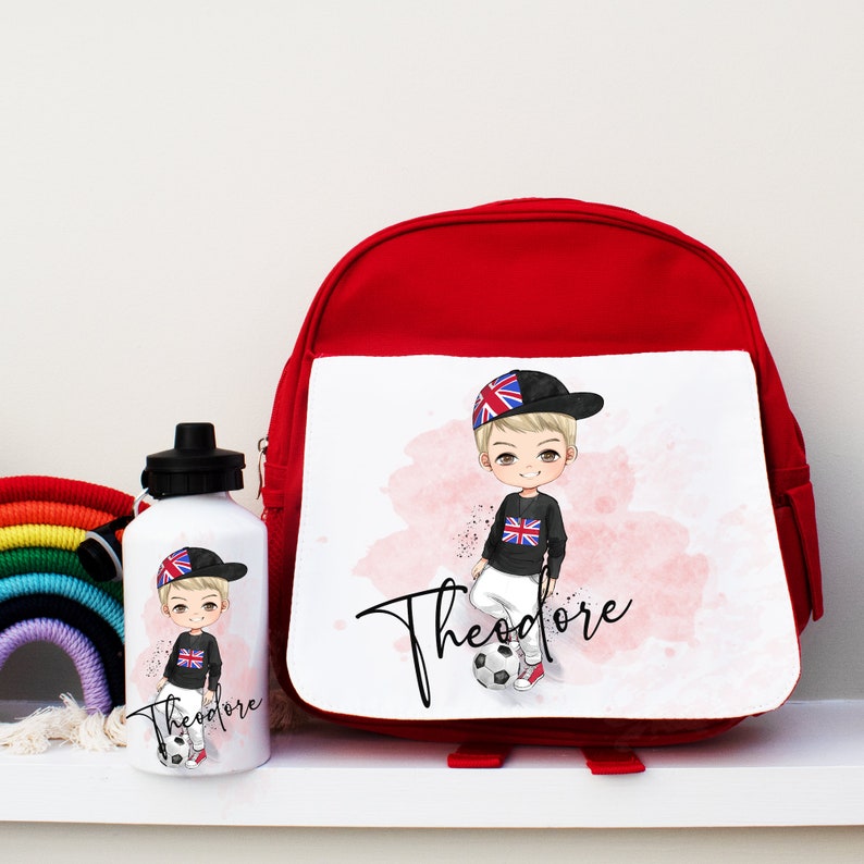 Personalised Back to School Bag, Custom Name Backpack for Boy, Back to ...