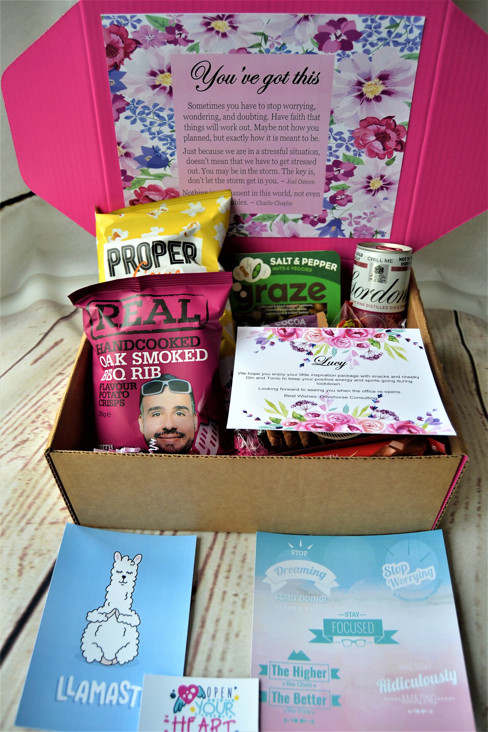 GIFT HAMPER BOX Snack Hamper Pack Snack Treat Box Lockdown - Etsy UK