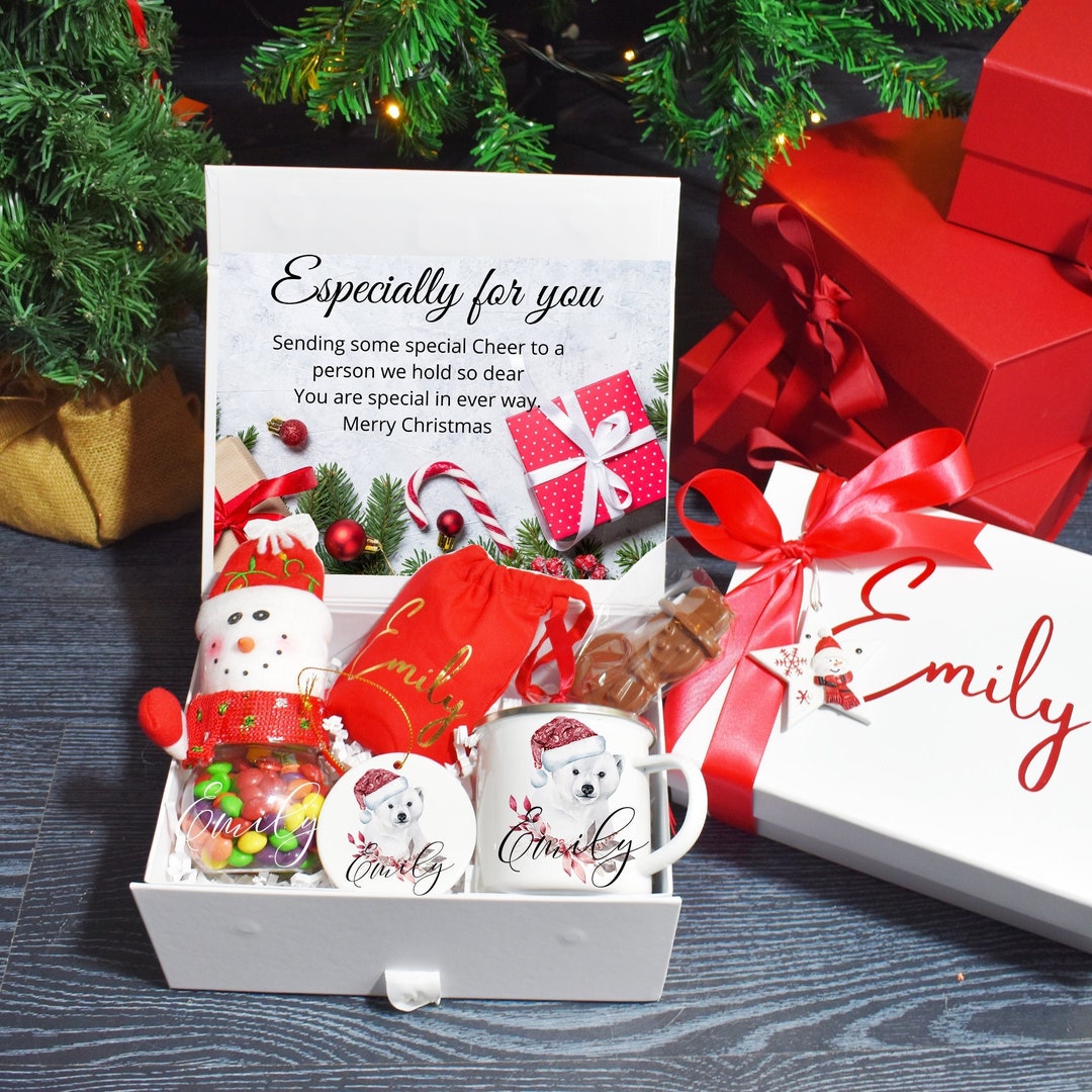 Personalised Christmas Gift Box Personalised Gift Christmas Present Women Gift Boss Gift Christmas Gift Set for Her Christmas Gift Box Etsy Ireland