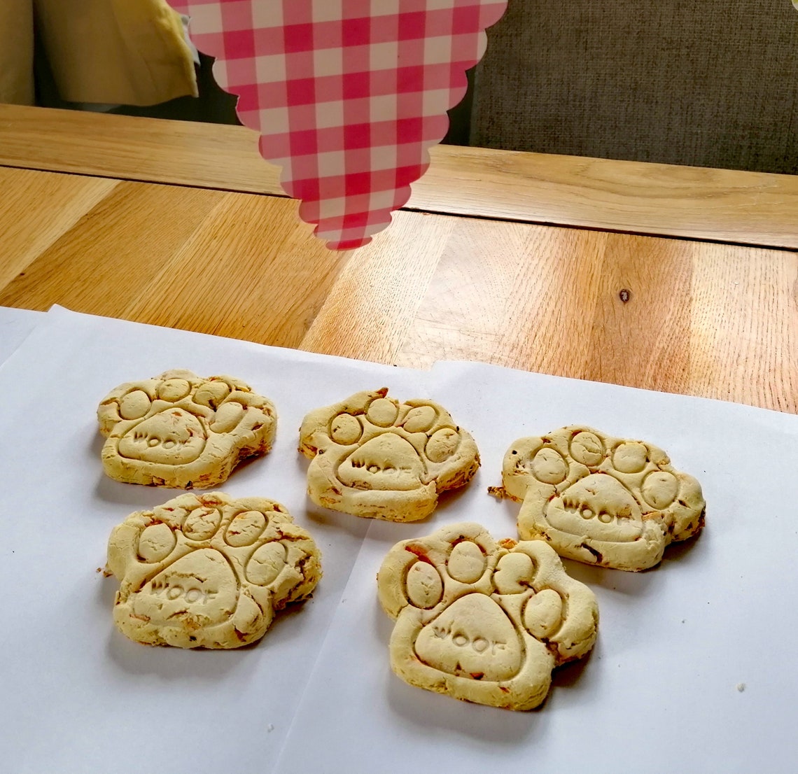 Gluten Free Homemade Paw Print Dog Treats Biscuits Carrot | Etsy