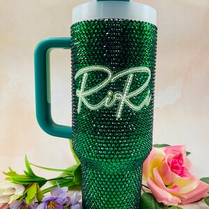 40oz Emerald Stanley Crystal Rhinestone Honeycomb Tumbler - Etsy