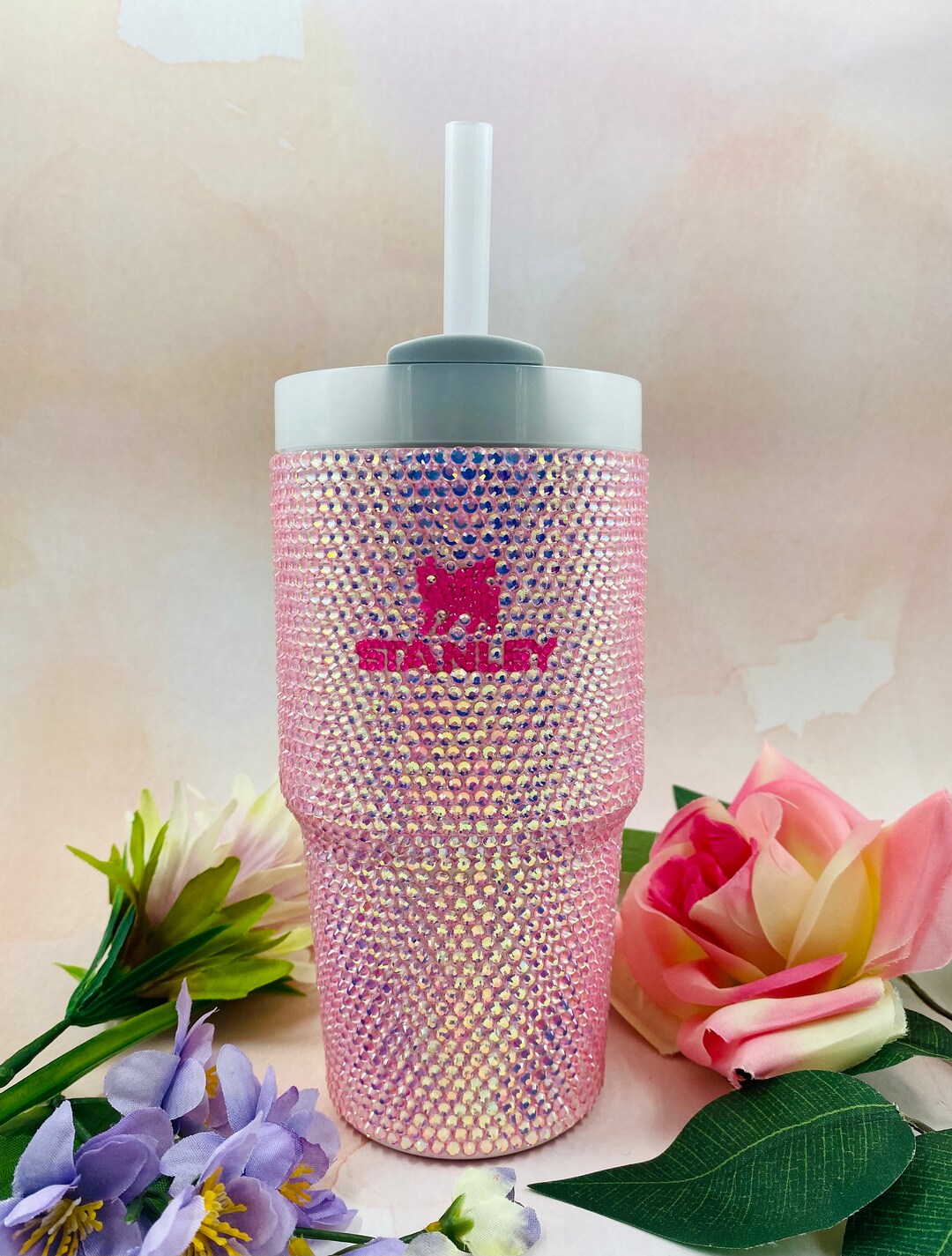 Pink Opal Stanley Crystal Cup Honeycomb - Etsy