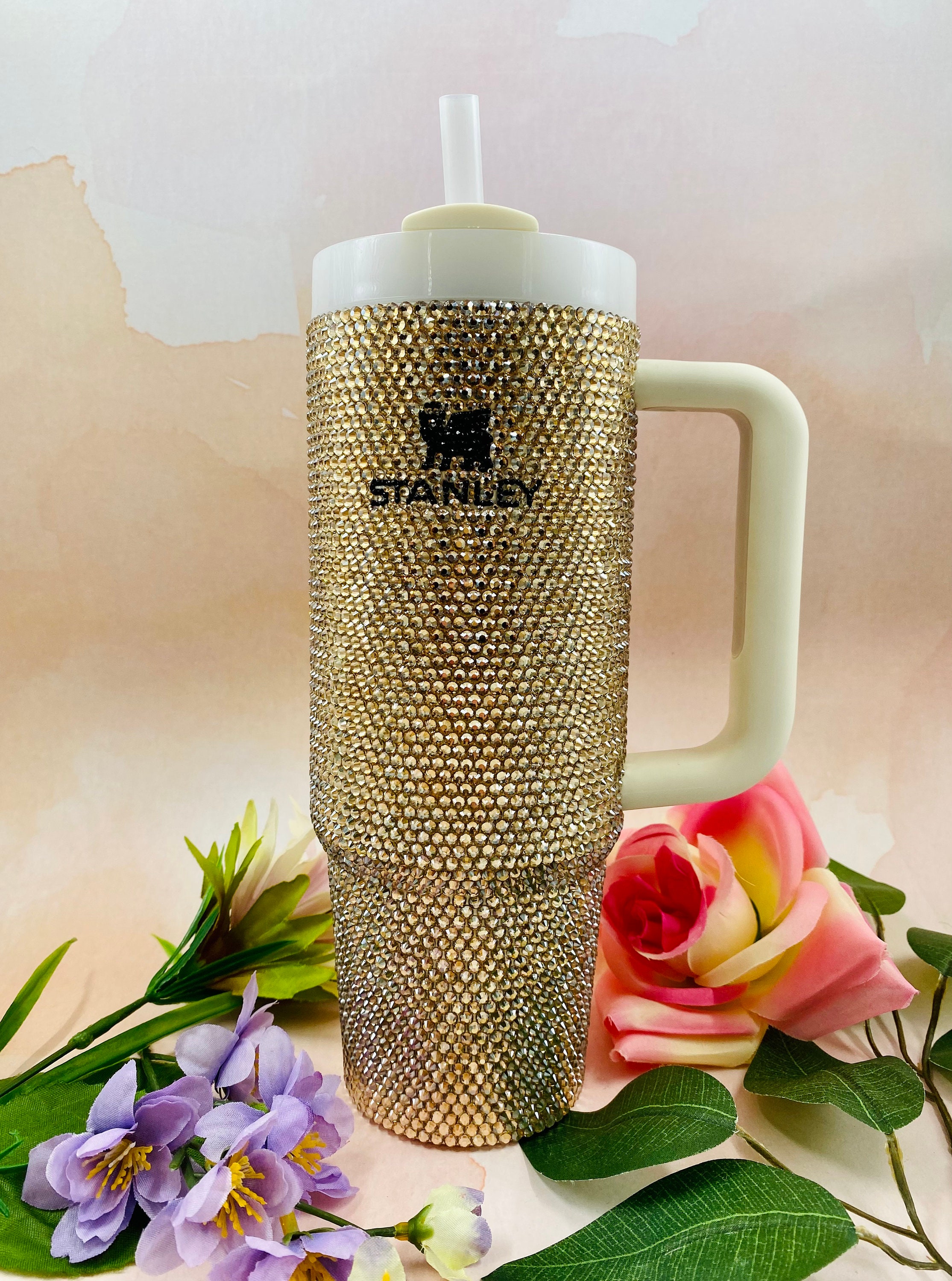 30oz Stanley Crystal Rhinestone Honeycomb Tumbler - Etsy