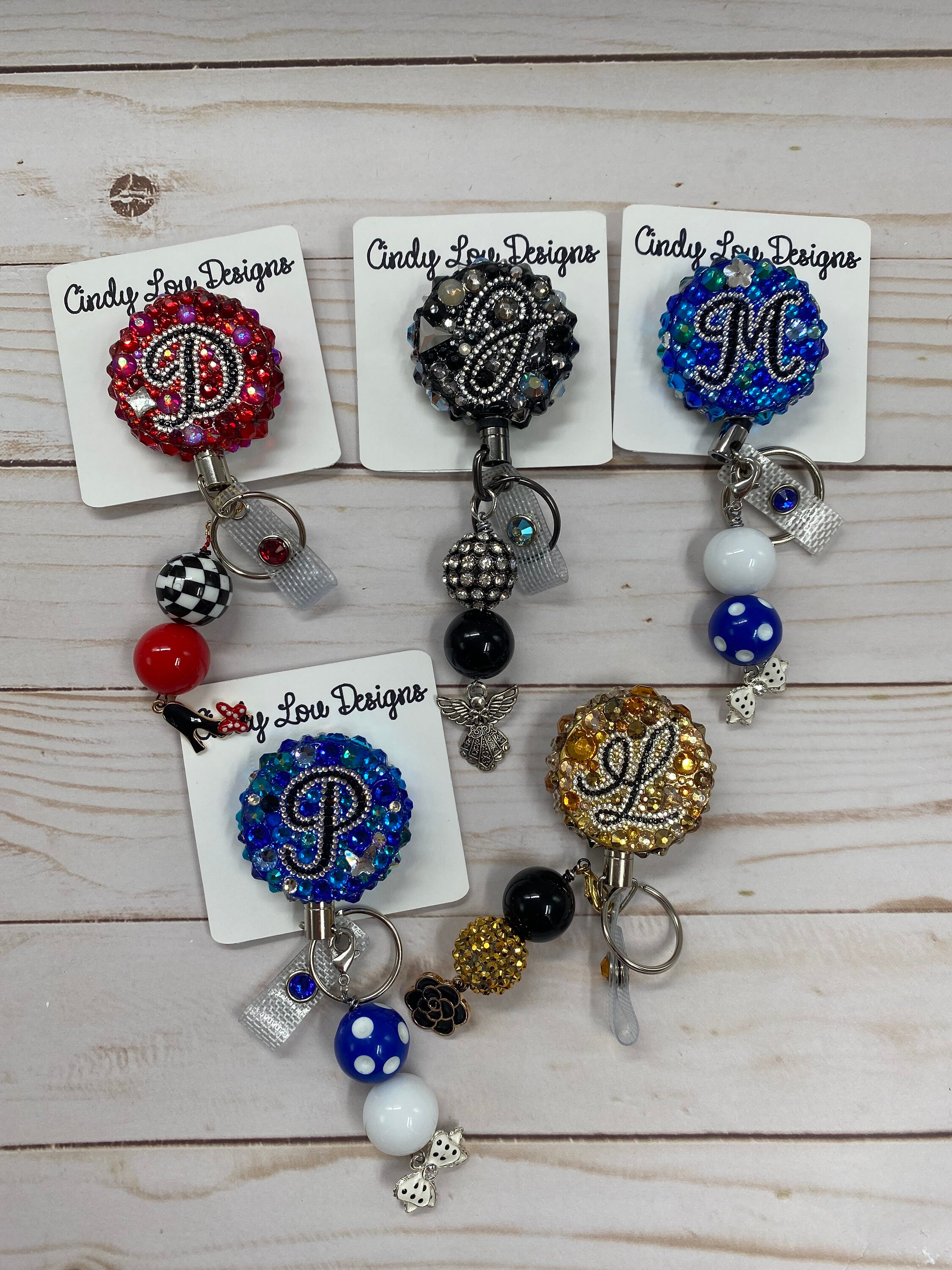 Custom Bling Badge Reel - Etsy