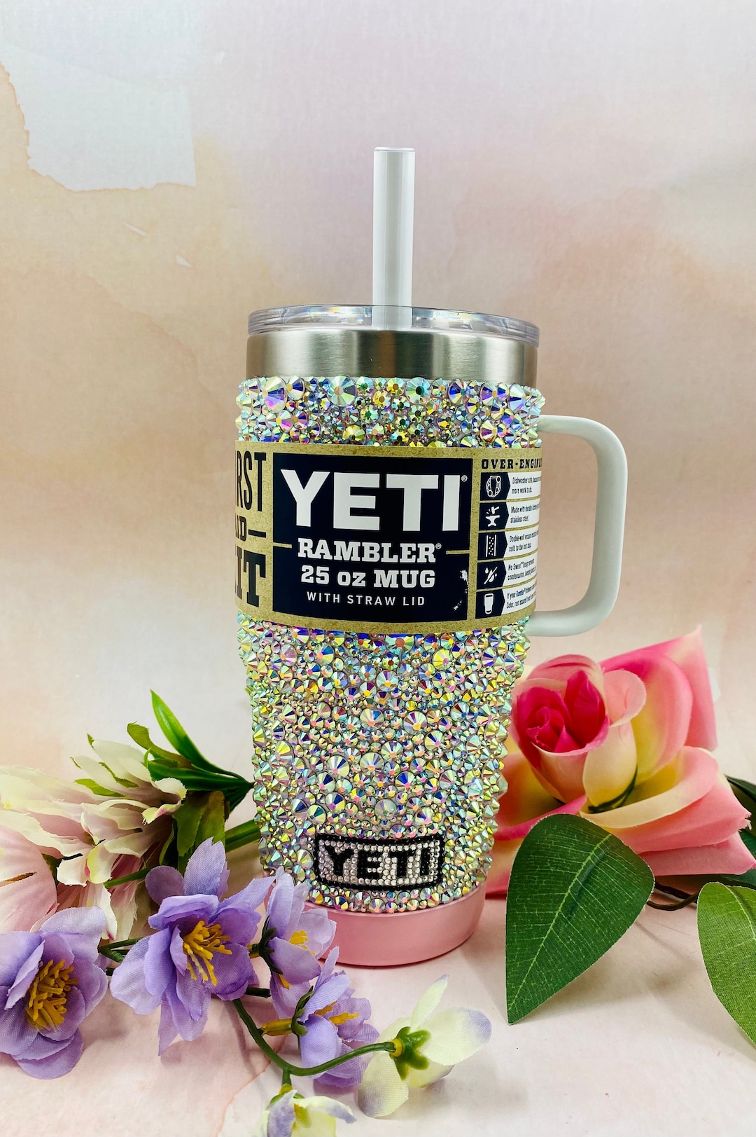 25oz Travel Yeti Crystal Cup - Etsy