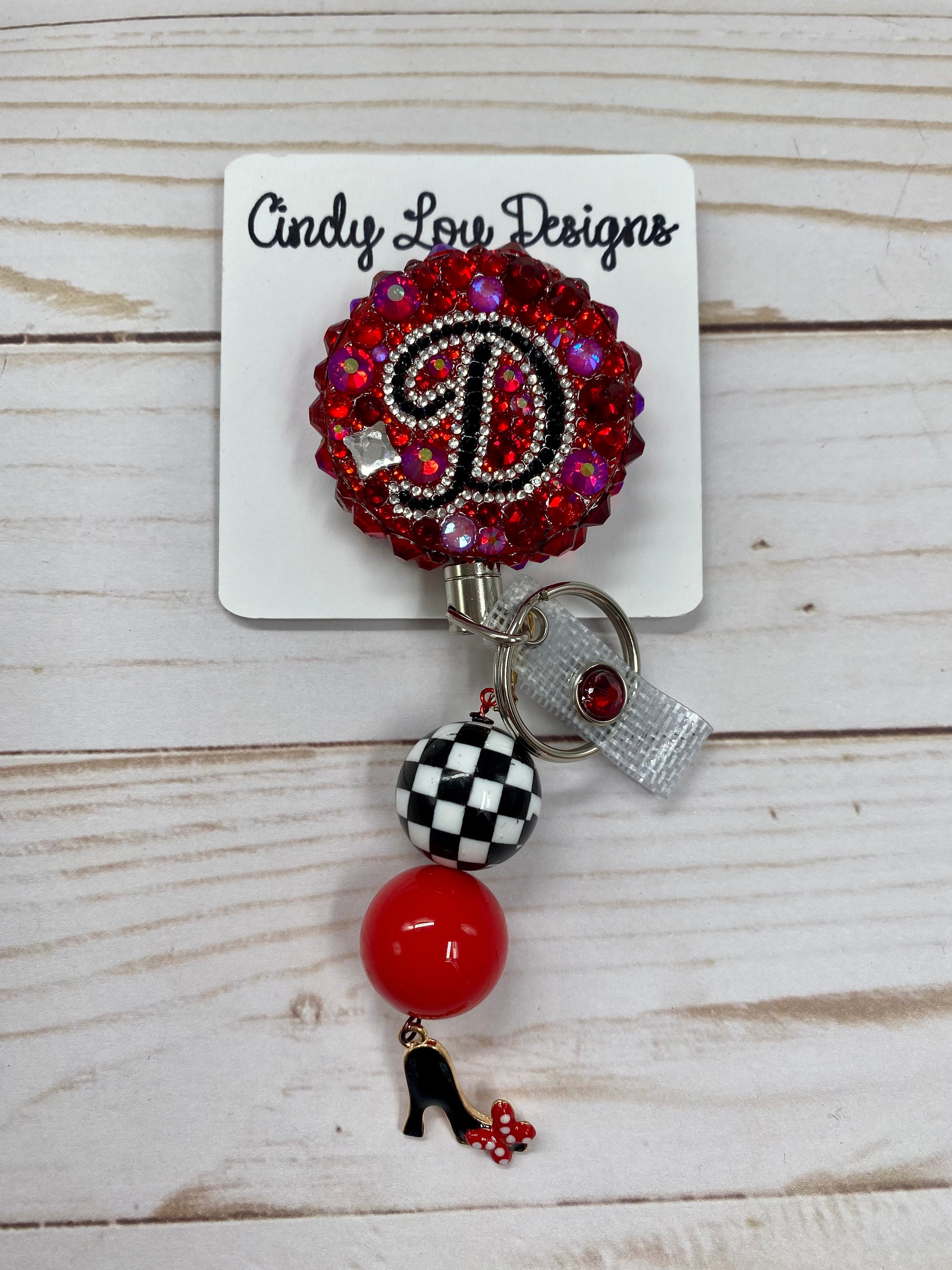 Custom Bling Badge Reel - Etsy