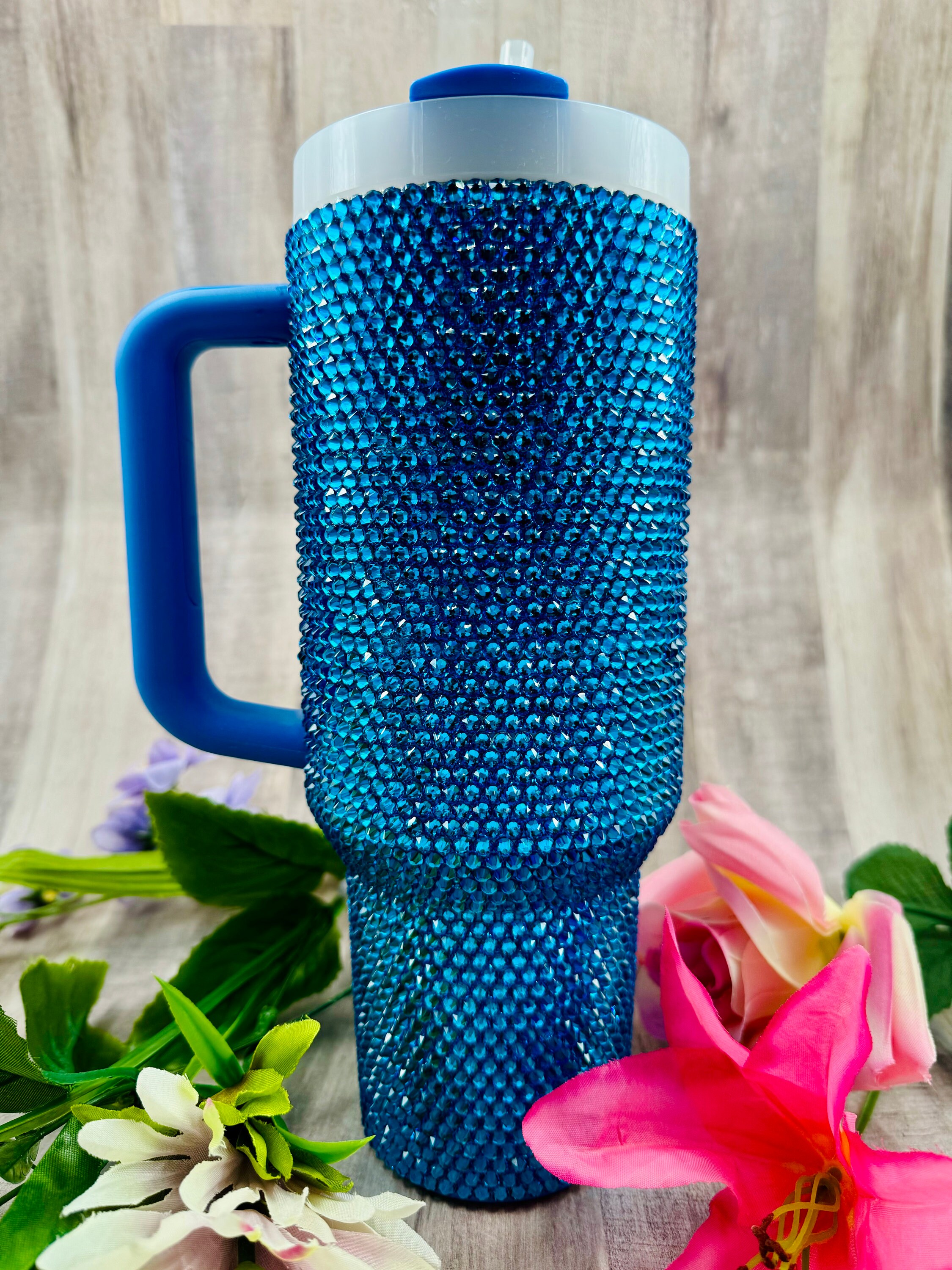 Ready to Ship: 40oz Blue Stanley Tumbler - Etsy