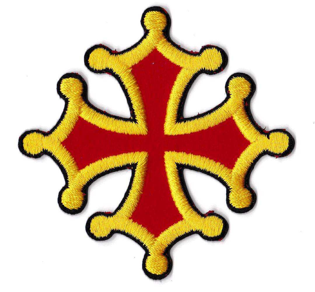Occitan Cross Patch Cathar Country Embroidered Iron-on Patch - Etsy