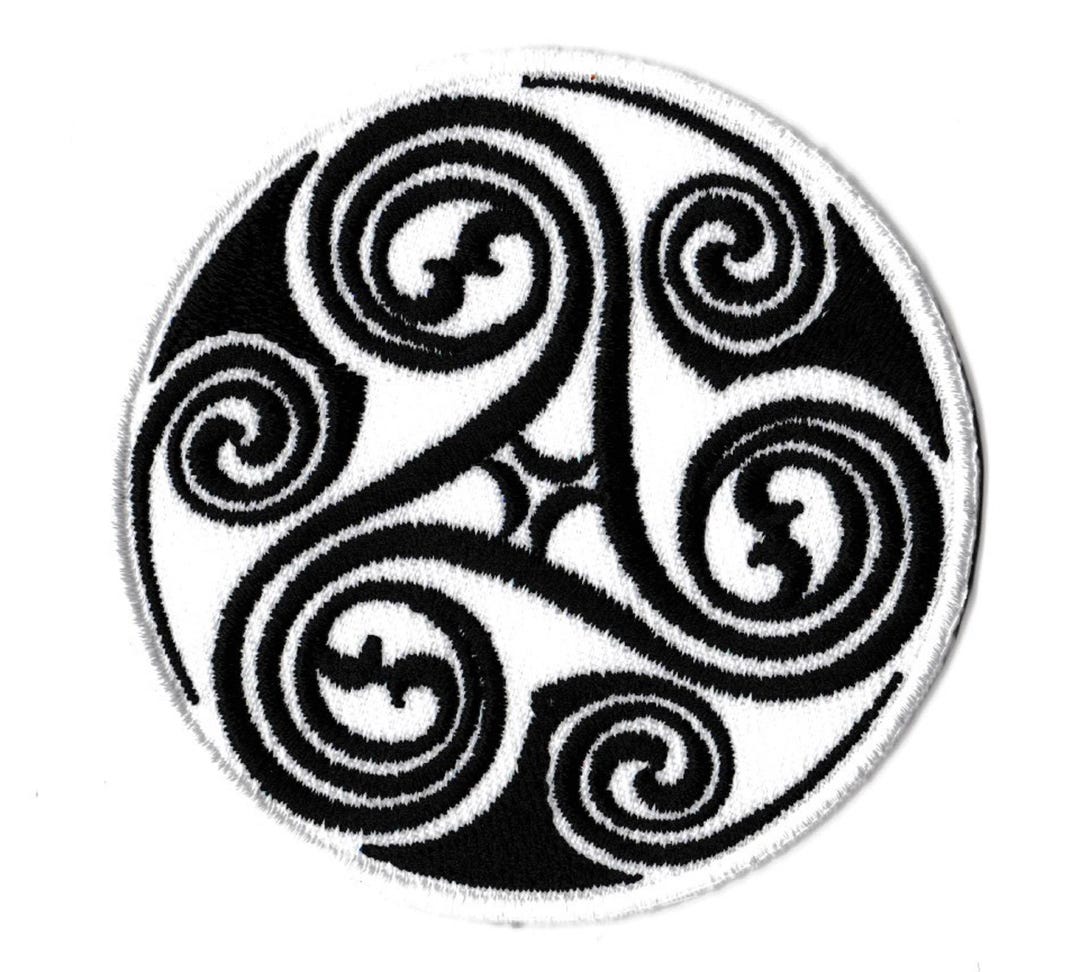 Celtic Symbol Badge Cockade Brittany Celtic Patch Embroidered Round ...