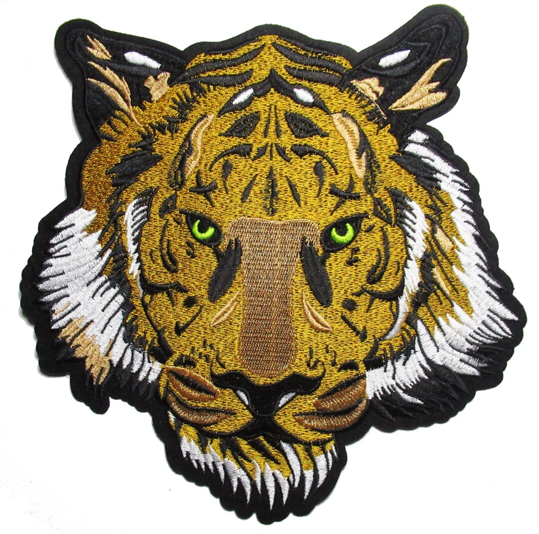 Tiger Head Backpatch Large Size Iron-on Patch - Etsy