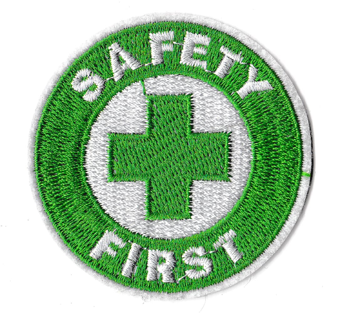 Safety First Green Cross First Aid Patch Embroidered Iron-on Badge - Etsy