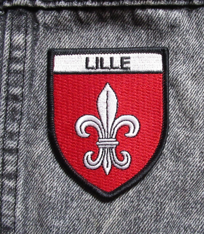 Écusson patche blason Lille applique patch badge armoiries - Etsy France