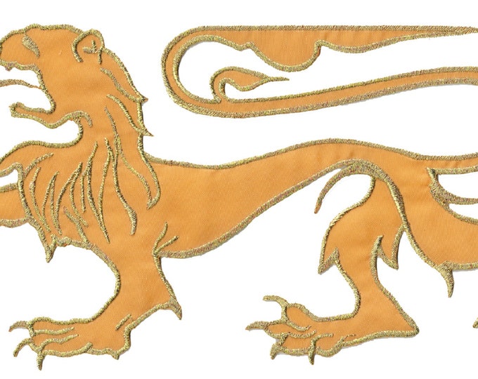 Large Size Medieval Flanders Lion Patch on the Back, Middle Ages Badge ...