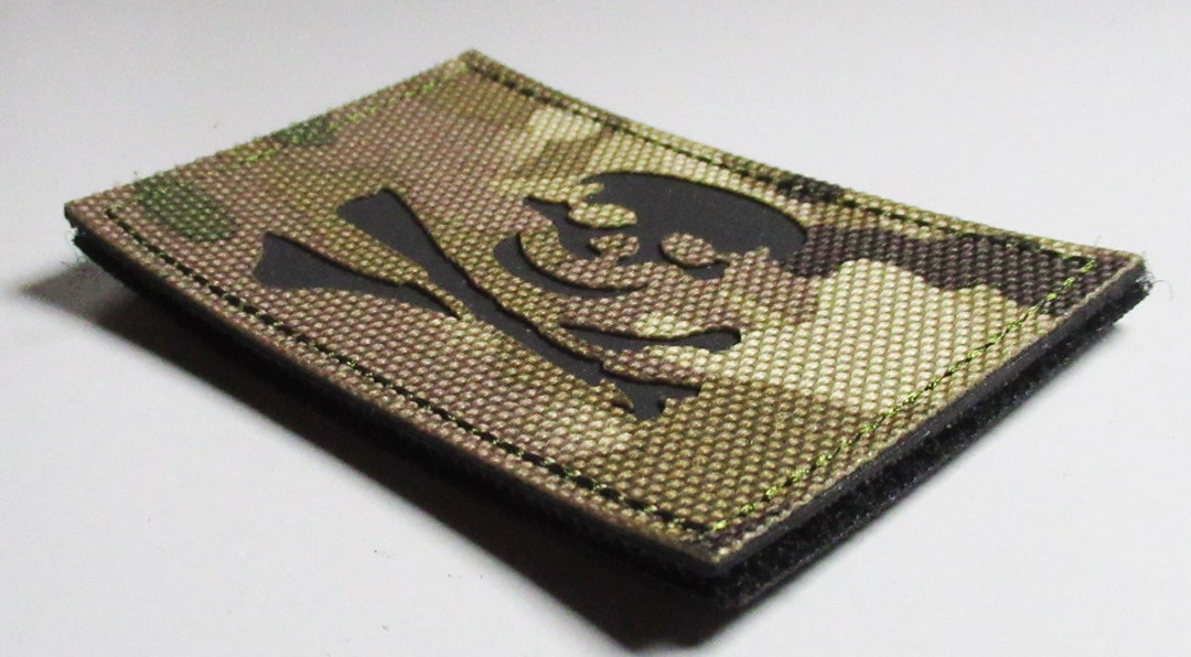 Pirate Patch Camouflage Tactical PVC Patch With Velcro - Etsy