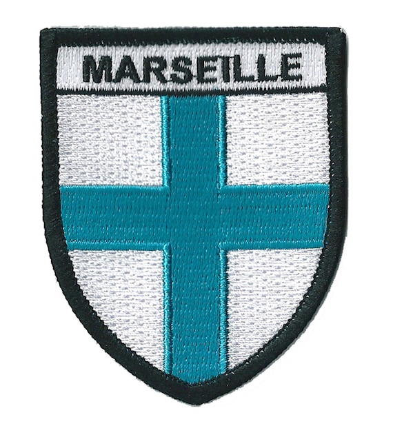 Patche écusson blason ville de Marseille thermocollant - Etsy France