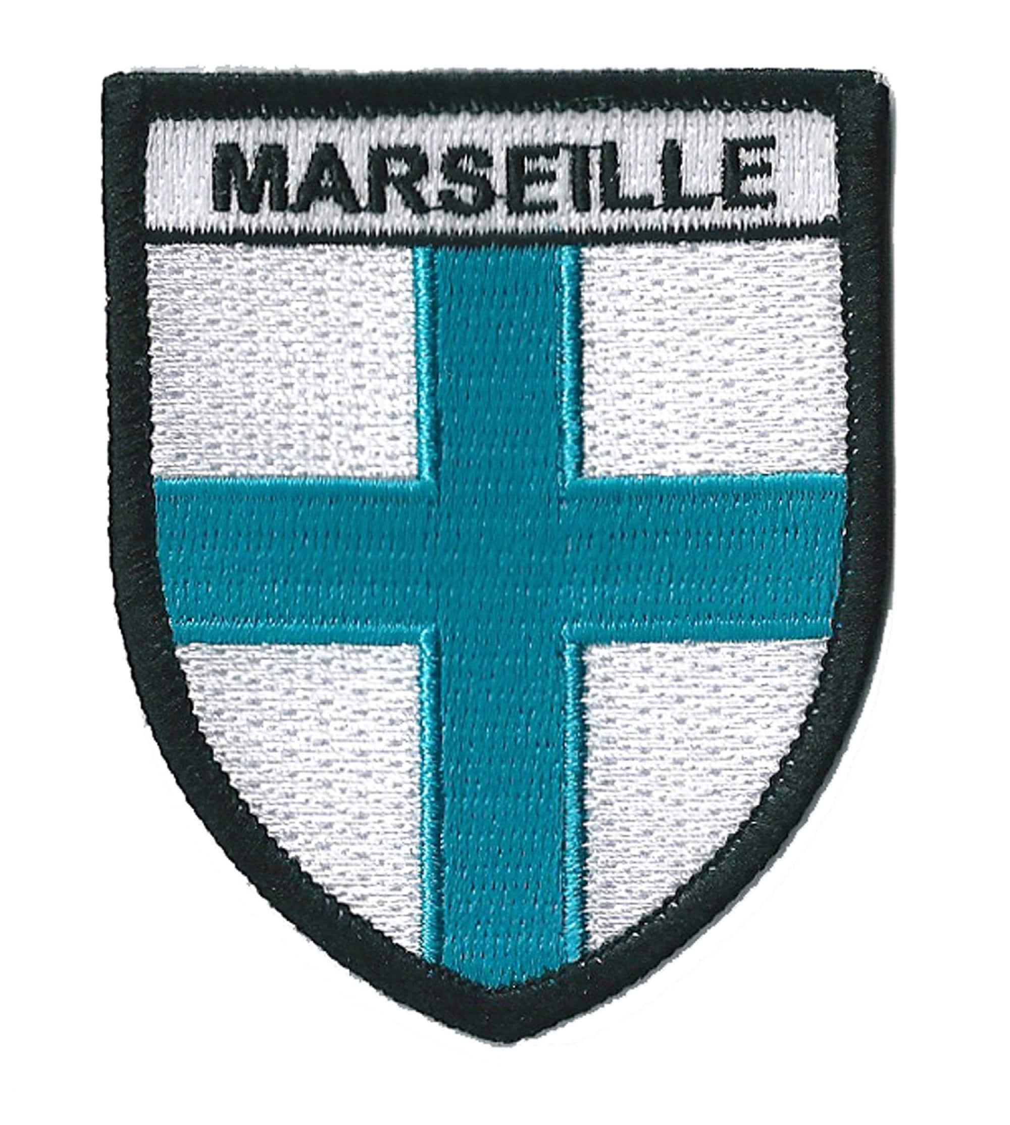 Patche écusson blason ville de Marseille thermocollant - Etsy France