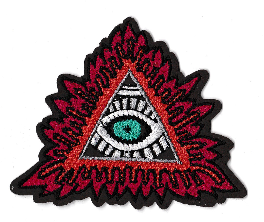 Patch Badge Triangle Pyramid Inca Eye Patch Embroidered Thermoadhesive ...