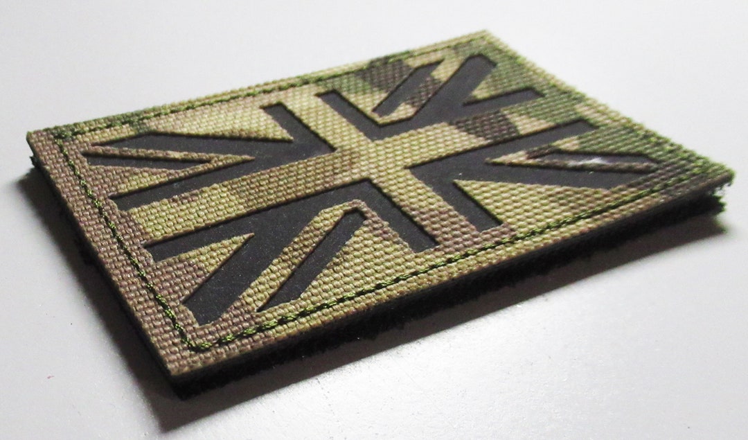 British Union Jack Flag Patch Camouflage Tactical PVC Patch With Velcro ...