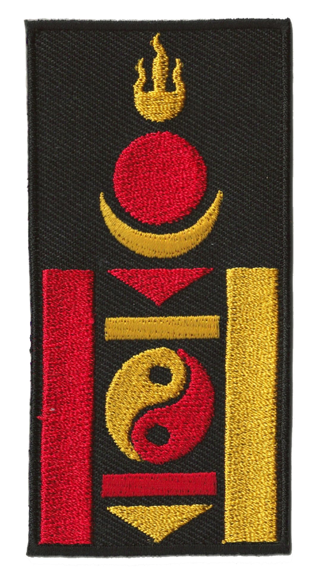 Mongolia Ying Yang Symbol Patch Embroidered Iron-on Badge Soyombo - Etsy