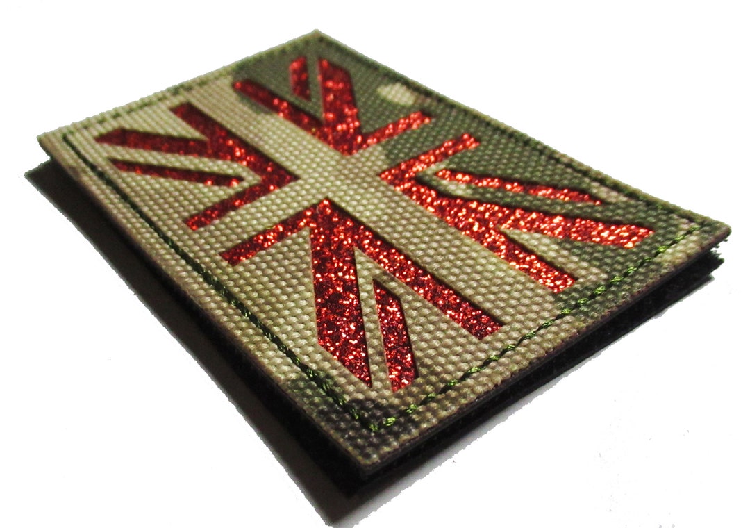 Union Jack Flag Patch Red Camouflage Tactical PVC Patch With Velcro - Etsy