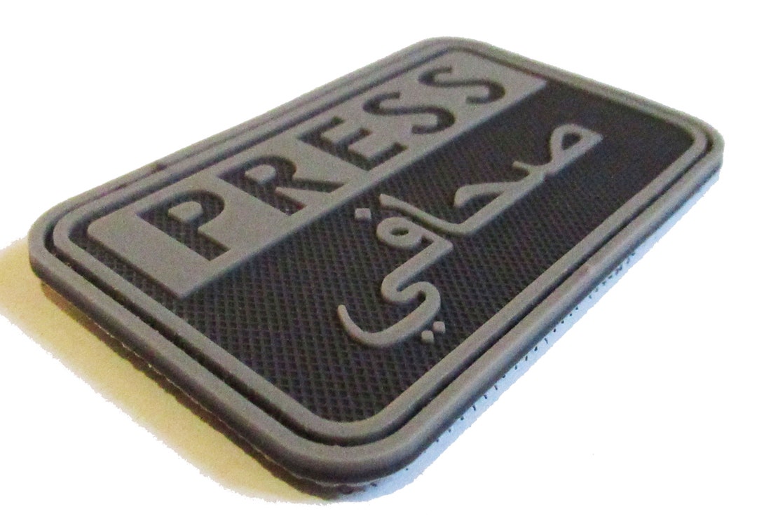 PRESS Patch Journalist Reporter Moral War Tactical 3D PVC Patch With ...