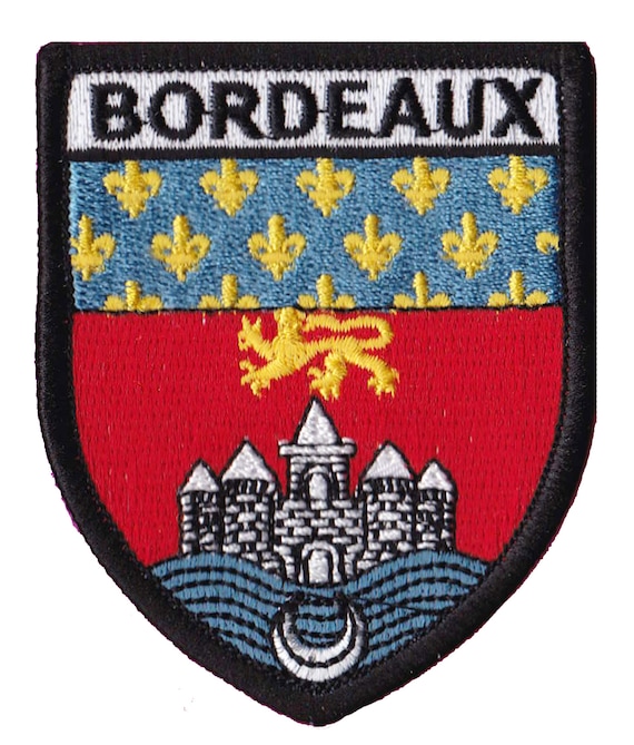 Patche coat of arms Bordeaux patches badge coat of arms | Etsy