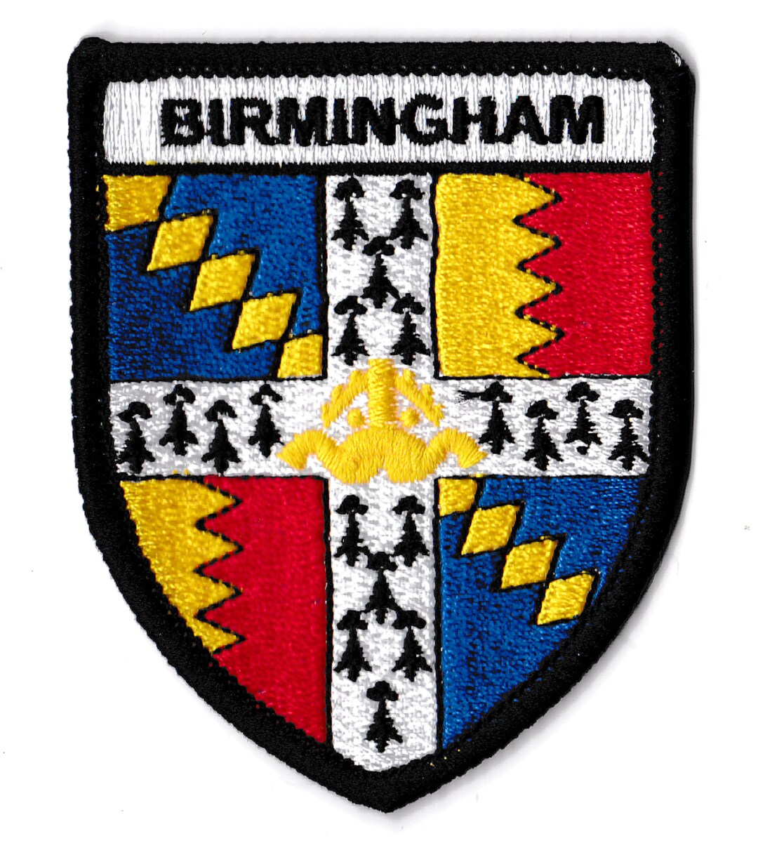 Birmingham City Crest Patch United Kingdom Embroidered Iron-on Coat of ...