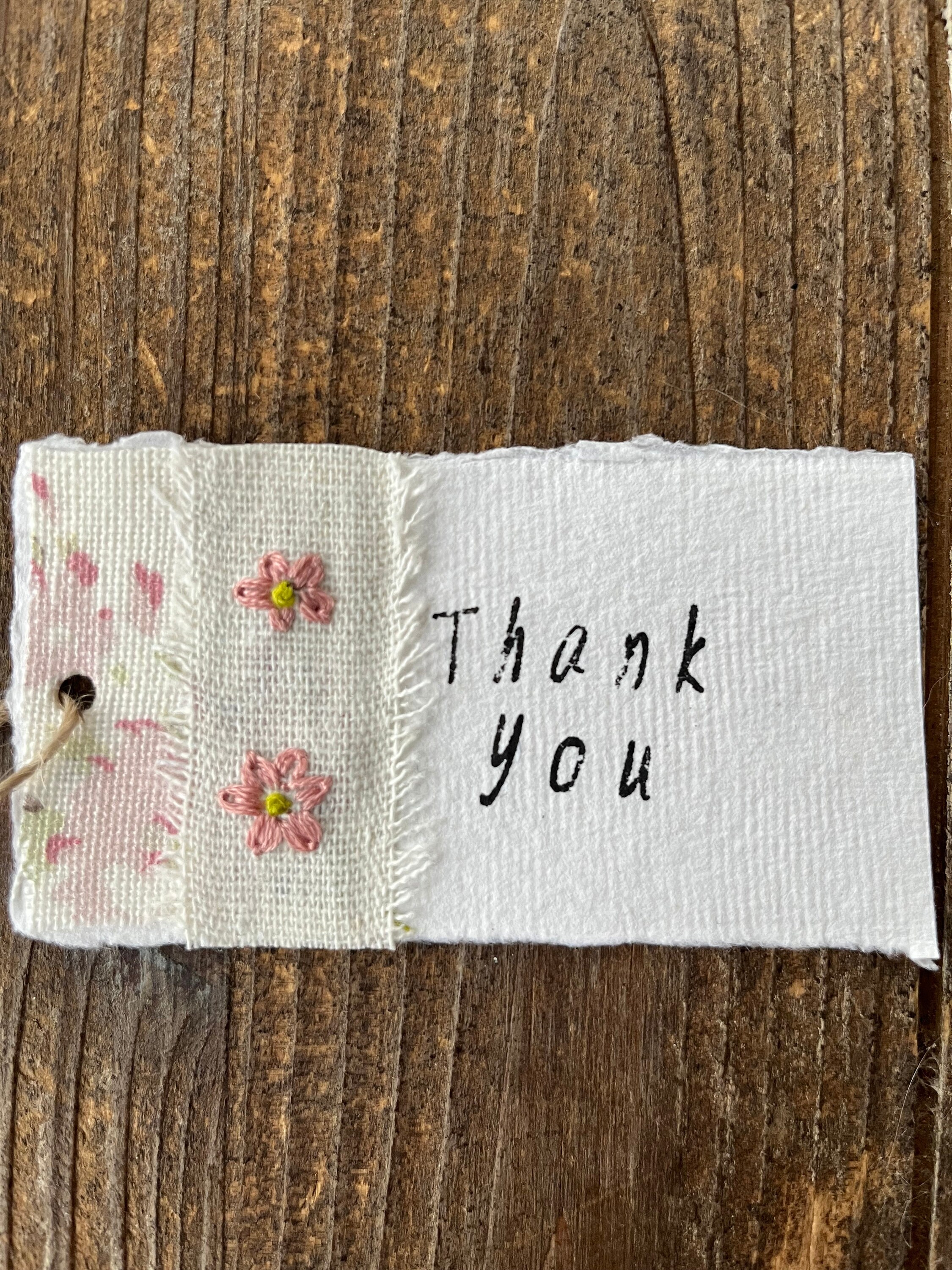 Handmade Gift Tags / Khandi Cotton Rag / Birthday Gifts / Floral Gift ...