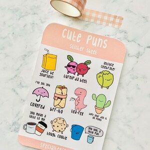 Cute Pun Stickers VERSION 2 - Cute Puns - Pun Stickers - Puns Sticker ...