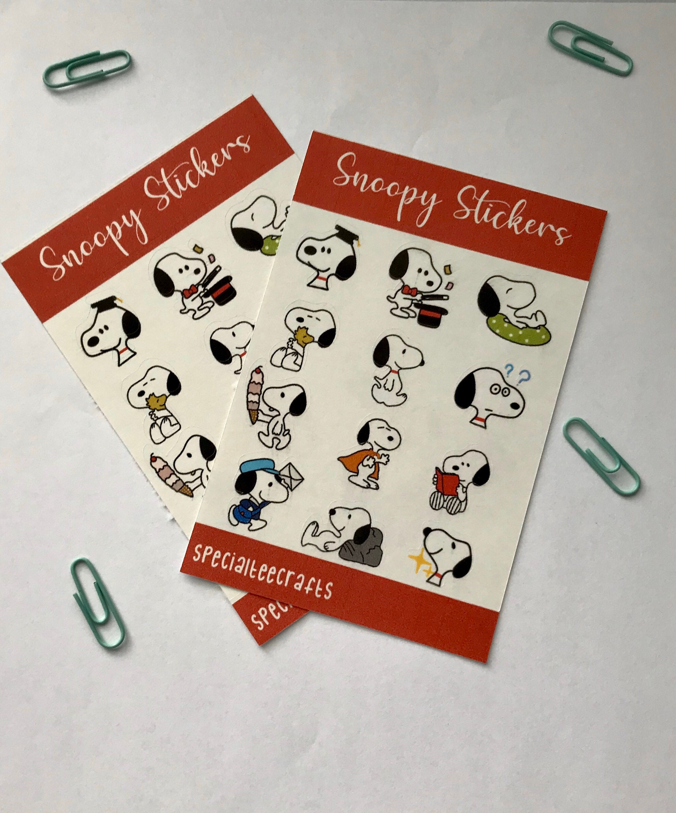 Snoopy Stickers Snoopy sticker pack Snoopy sticker sheet Stickers ...