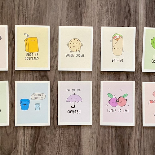 Cute Pun Cards VERSION 2 Cute Cards Pun Cards Cute - Etsy