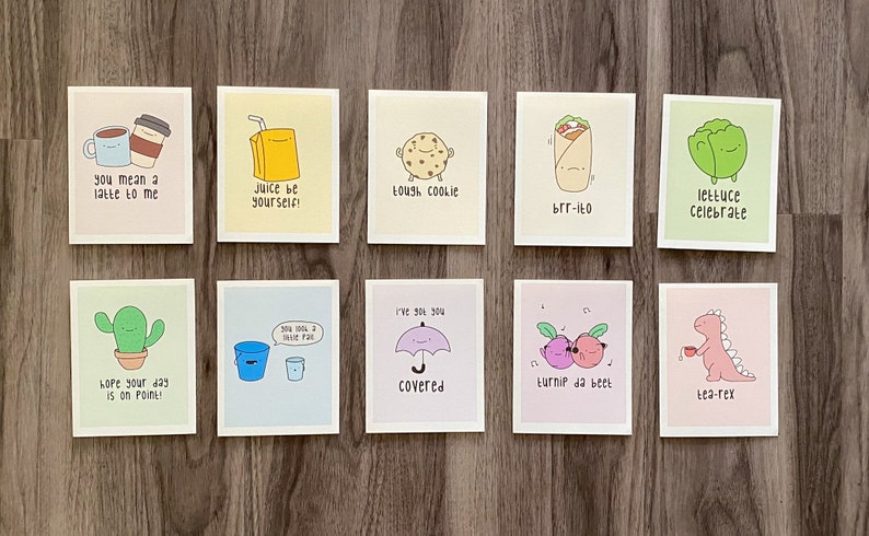 Cute Pun Cards VERSION 2 - Cute Cards - Pun Cards - Cute Greeting Cards ...