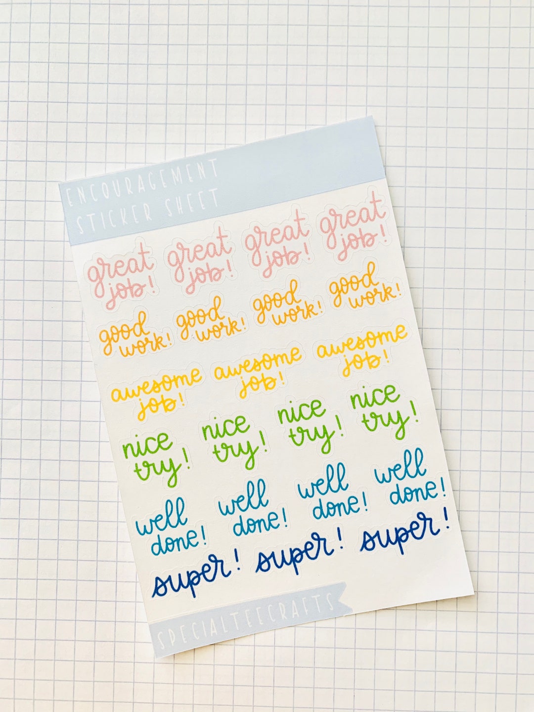 Encouraging Stickers - Motivational Stickers - Teacher Stickers - Cute ...
