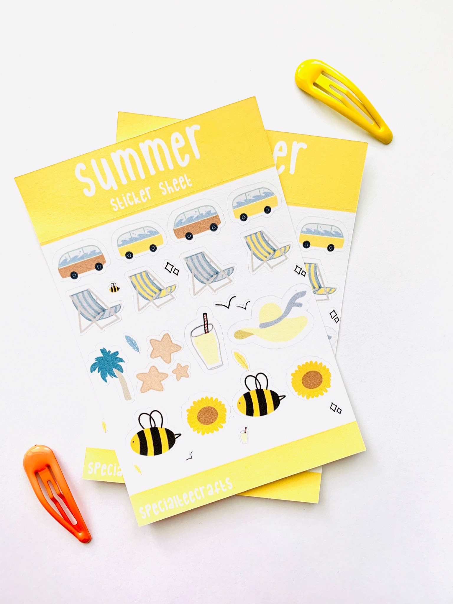 Summer Stickers Summer Sticker Sheet Turquoise Sticker | Etsy