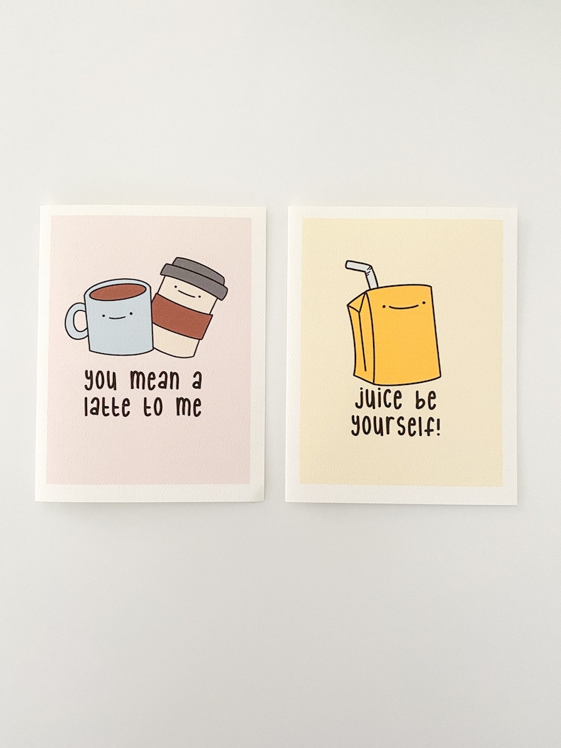 Cute Pun Cards VERSION 2 - Cute Cards - Pun Cards - Cute Greeting Cards ...