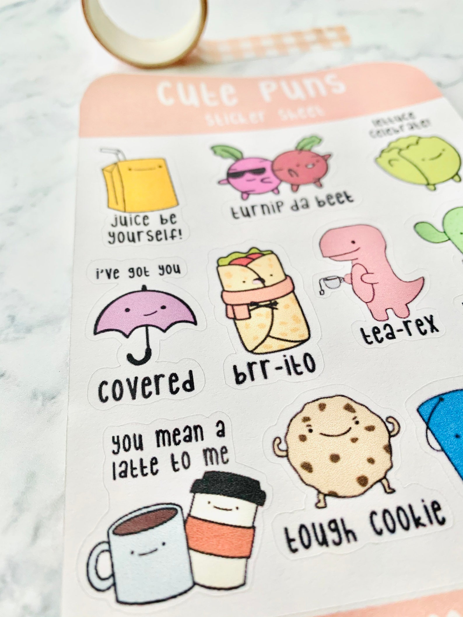 Cute Pun Stickers VERSION 2 Cute Puns Pun Stickers Puns - Etsy