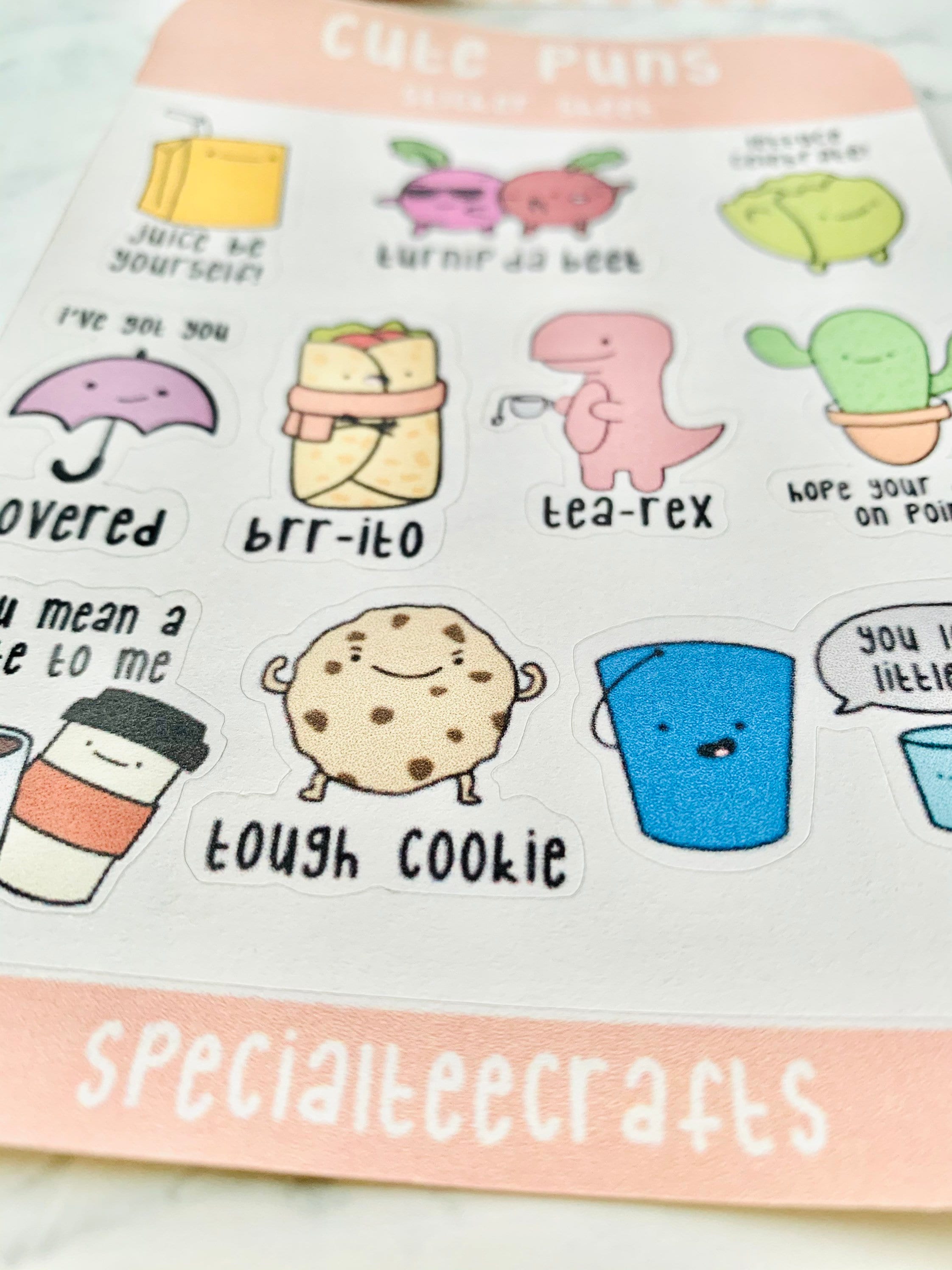 Cute Pun Stickers VERSION 2 Cute Puns Pun Stickers Puns - Etsy