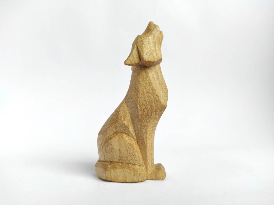 Figurina Di Lupo Ululante Intagliata a Mano - Etsy