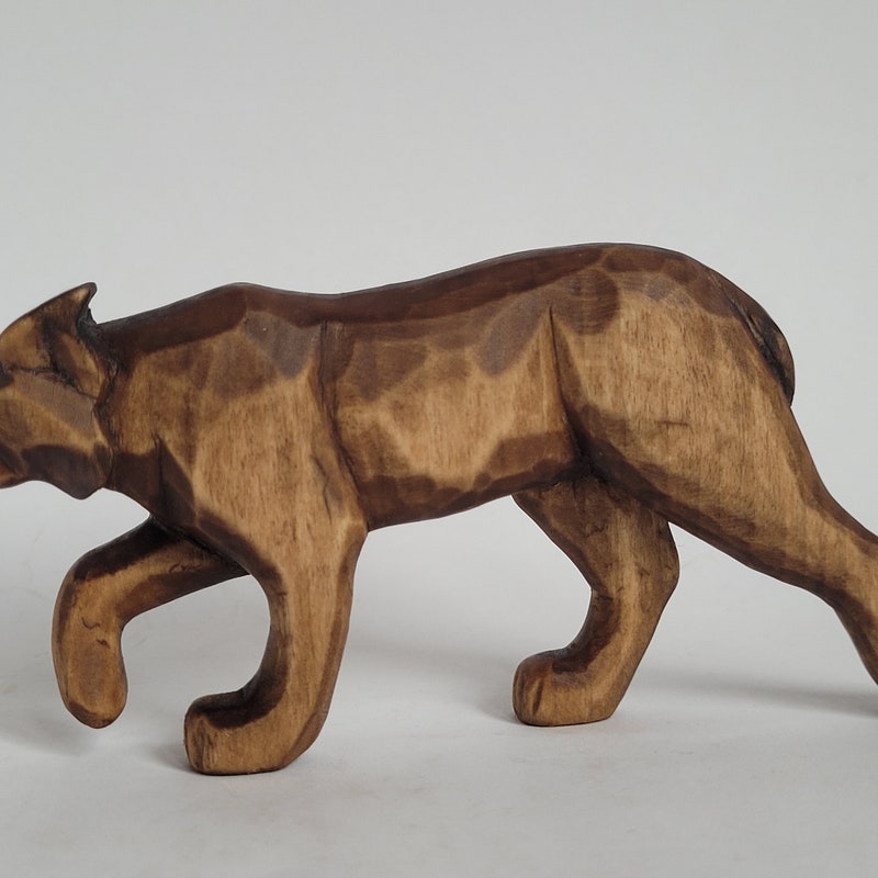 Wooden Bobcat - Etsy