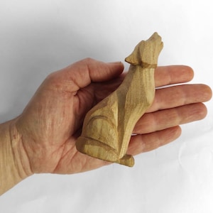 Figurina Di Lupo Ululante Intagliata a Mano - Etsy