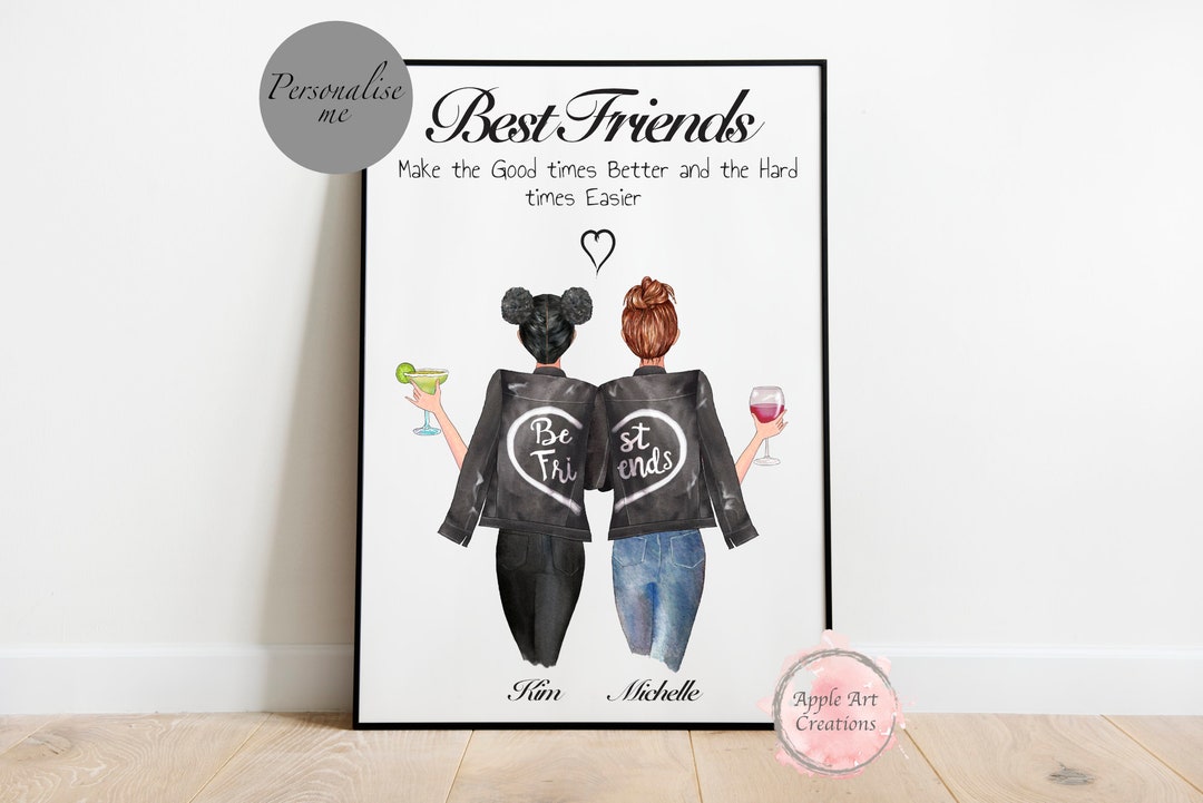 Best Friend Personalisation, Besties, BFF, Personalised Gifts - Etsy