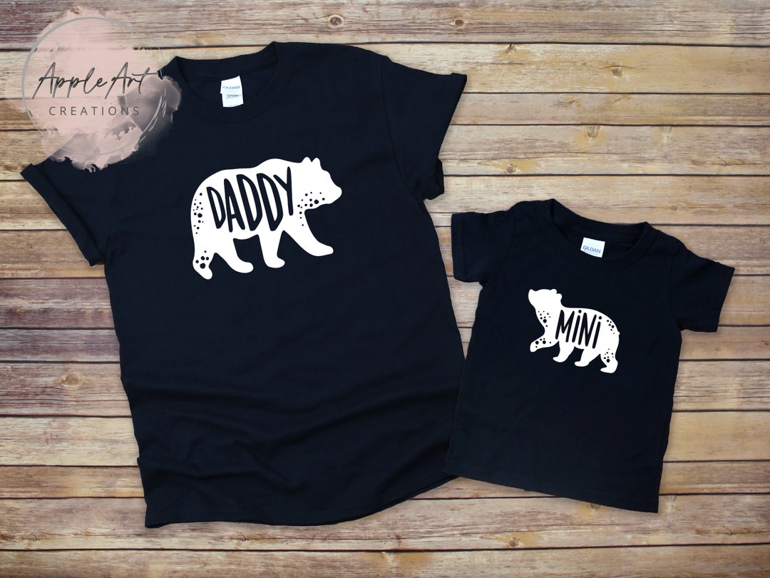 Daddy Bear and Mini Bear, Father and Son or Daughter Match, Matching ...
