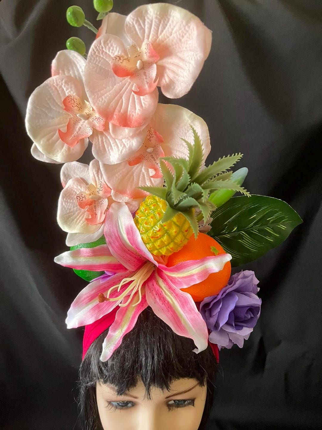 Tutti Frutty Hat Carmen Miranda Turban Fruit Hat Tropicana Outfit ...