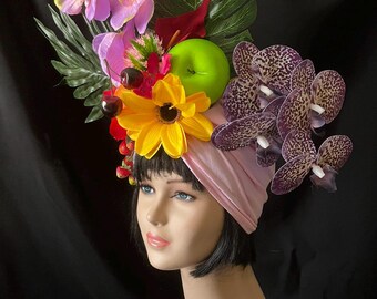 Red Fruit Hat Carmen Miranda Costume Tutti Frutty Hat - Etsy