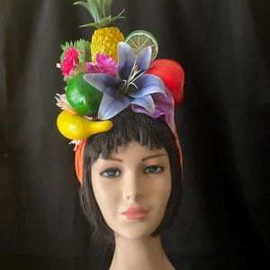 Carmen Miranda Costume Fruit Hat Tropical Fruits Turban - Etsy