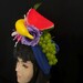 Blue Fruit Hat Carmen Miranda Costume Fruit Headdress Chiquita Banana ...