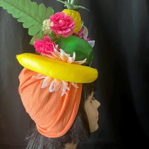 Carmen Miranda Costume Fruit Hat Tropical Fruits Turban - Etsy