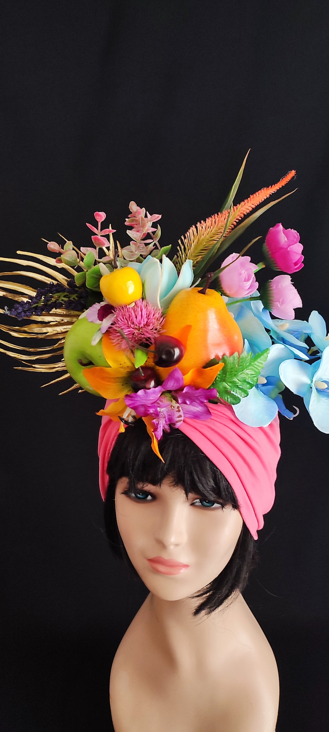 Pink Fruit Hat Carmen Miranda Costume Chiquita Banana Hat - Etsy